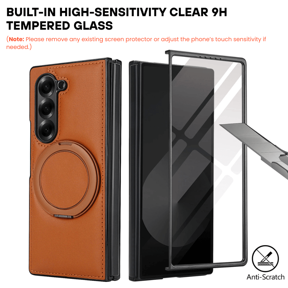 Samsung Phone Case | Reddo MagSafe Leather Case | For Galaxy Z Fold 3/4 ...