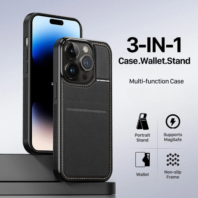 Spero 3-in-1 Multifunctional iPhone Case With MagSafe Wallet Stand For ...